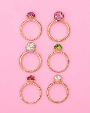CAMPBELL + CHARLOTTE Rhodolite Garnet Revel Small Bobble Ring