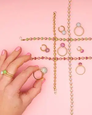CAMPBELL + CHARLOTTE Sapphire Revel Small Bobble Ring