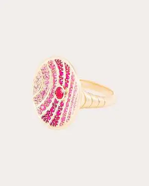 CAMPBELL + CHARLOTTE Ruby & Sapphire Revel Large Dimensional Ring