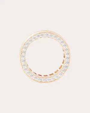 CAMPBELL + CHARLOTTE Diamond Revel Dimensional Cigar Band Ring