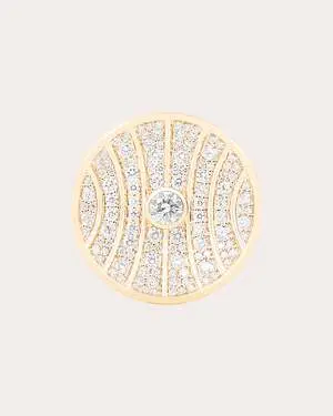 CAMPBELL + CHARLOTTE Diamond Revel Large Dimensional Ring - Gold