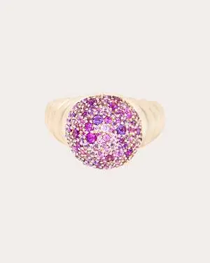CAMPBELL + CHARLOTTE Amethyst Revel Bobble Cocktail Ring