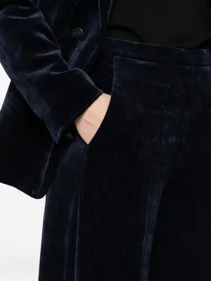 FORTE_FORTE Velvet High-waisted Trousers