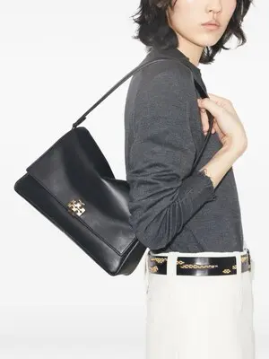 Tory Burch Charlie Leather Shoulder Bag