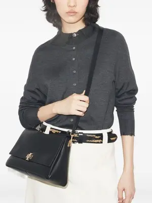 Tory Burch Charlie Leather Shoulder Bag