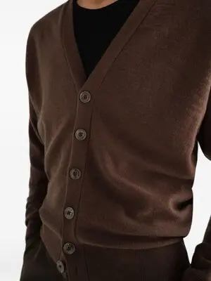LEMAIRE Wool Blend Twisted Cardigan