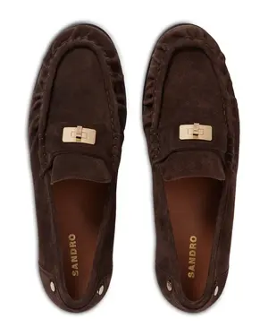 Sandro Antoine Loafers With Metal Detailing
