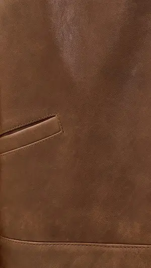 HAIKURE Jocelyn Cropped Silky Leather Jacket