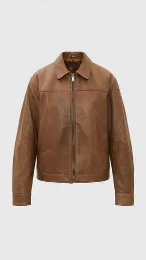 HAIKURE Jocelyn Cropped Silky Leather Jacket