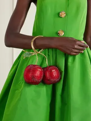 Judith Leiber Crystal Cherries Clutch