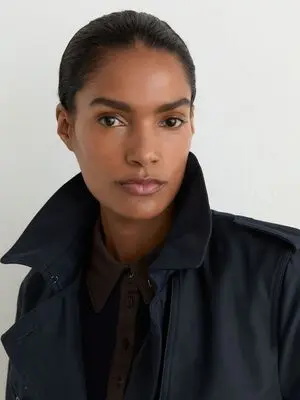 REISS Azura Hooded Insert Trench Coat