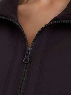 REISS Laurrie Premium Interlock Zip-front Sweatshirt