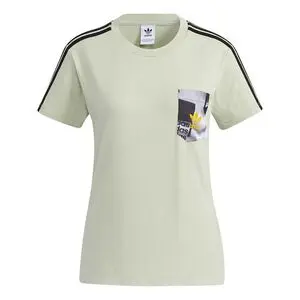 Adidas Originals Trefoil Short Sleeve T-shirt - Light Green/multi-color