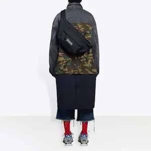 Balenciaga 3 Layered Patchwork Knee Length Car Coat