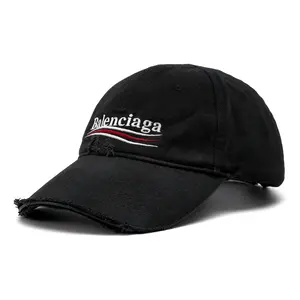 Balenciaga Destroyed Political Campaign Cap - Black