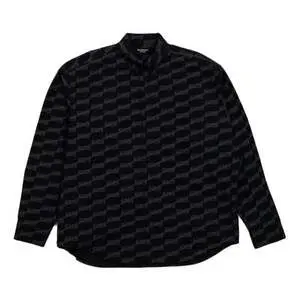 Balenciaga Bb Monogram Button-up Long Sleeve Shirt