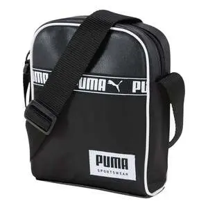 PUMA Campus Portable Shoulder Bag 'black White - Black/white