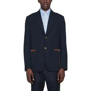 Gucci Cotton Jersey Jacket With Web