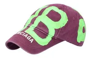 Balenciaga Bb Sprayed Cap