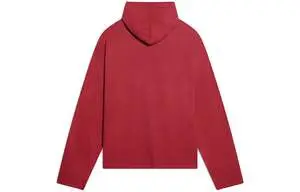 Balenciaga Est. 1917 College Logo Print Hoodie - Red