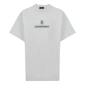 Balenciaga Pdf Logo Oversized T-shirt - Off White