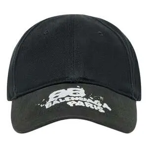 Balenciaga Hand-drawn Bb Icon Cap - Black