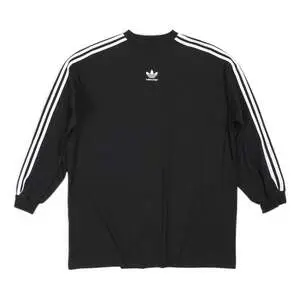 Balenciaga X Adidas Long Sleeve T-shirt Oversized - Black