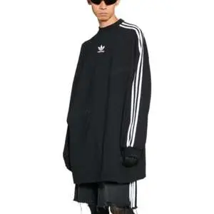 Balenciaga X Adidas Long Sleeve Oversized T-shirt - Black