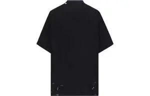 Balenciaga Metallica Logo T-shirt - Black/orange
