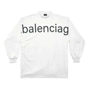 Balenciaga Bal.com Long Sleeve T-shirt Oversized - White