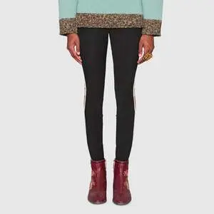 Gucci Gabardine Stretch Pant With Stripe