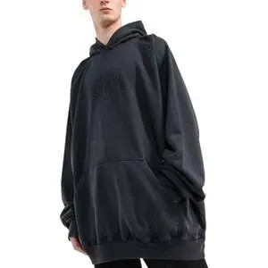 Balenciaga Fashion Institute Hoodie - Washed Black