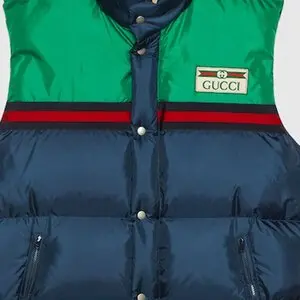 Gucci Padded Vest - Navy