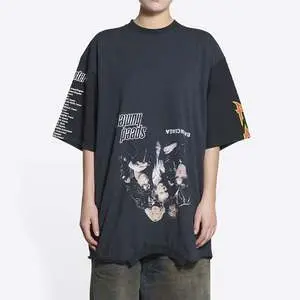 Balenciaga Speed Hunters Upside Down T-shirt - Black Faded