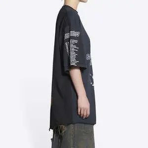 Balenciaga Speed Hunters Upside Down T-shirt - Black Faded