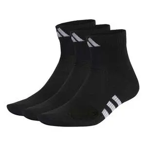 Adidas Light Mid-cut Socks 3 Pairs - Black