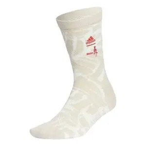 Adidas Crew Socks With Abstract Pattern - White