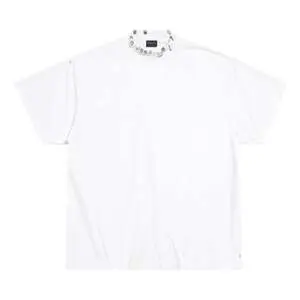 Balenciaga Pierced T-shirt Oversized - White