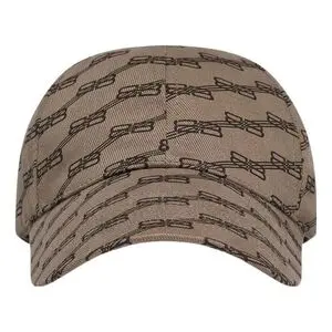 Balenciaga Bb Monogram Cap 'beige Brown - Beige/brown