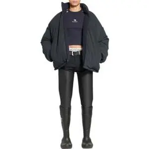 Balenciaga Bb Paris Icon Reversible Puffer Jacket