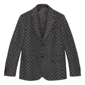 Gucci Gg Flannel Jacket - Black