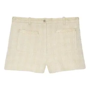 Gucci Wool Tweed Shorts - Ivory