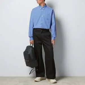 Gucci Cotton Drill Cargo Trousers With Patch