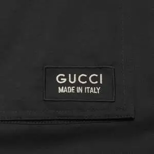 Gucci Cotton Drill Cargo Trousers With Patch