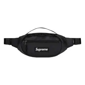 Supreme Leather Shoulder Bag - Black