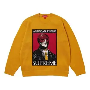 Supreme Fw23 Week5 American Psycho Sweater - Orange