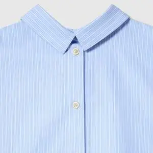 Gucci Striped Heavy Cotton Poplin Shirt