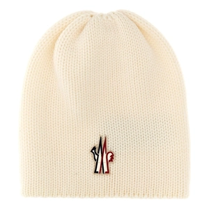 Moncler Logo Wool Beanie 'off - White