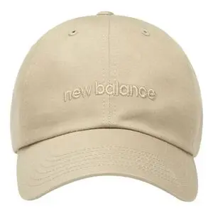 NEW BALANCE Embroidery Wordmark Logo Hat - Beige