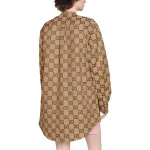 Gucci Maxi Gg Canvas Shirt